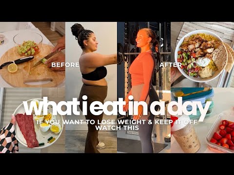 WHAT I EAT IN A DAY TO LOSE WEIGHT| Simple High-Protein Meals That Helped Me Lose 70lbs As A Mom! 
