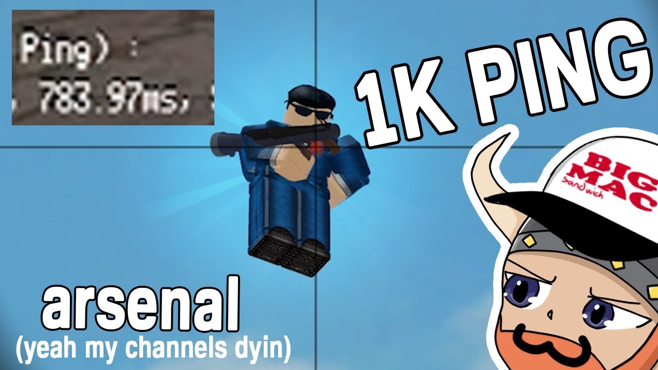 ARSENAL but i have 1K PING (ROBLOX) - YouTube