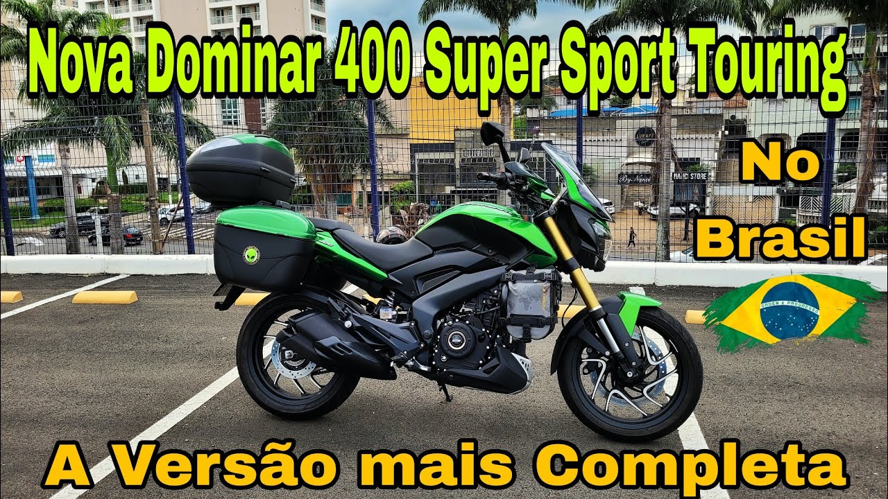 Dominar 400 Bajaj Versão Topo de Linha Baús Laterais Acessórios ...