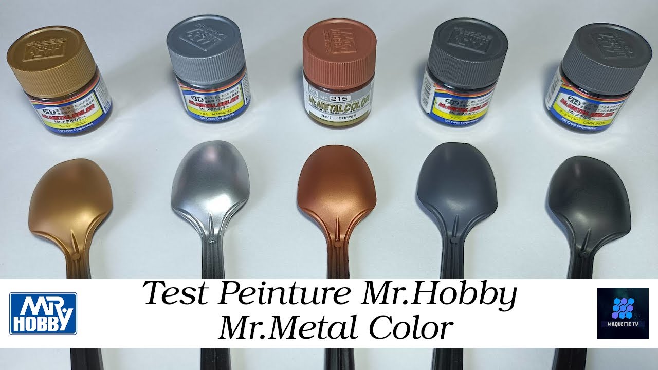#01 Début du Test Peinture Mr Metal color - YouTube