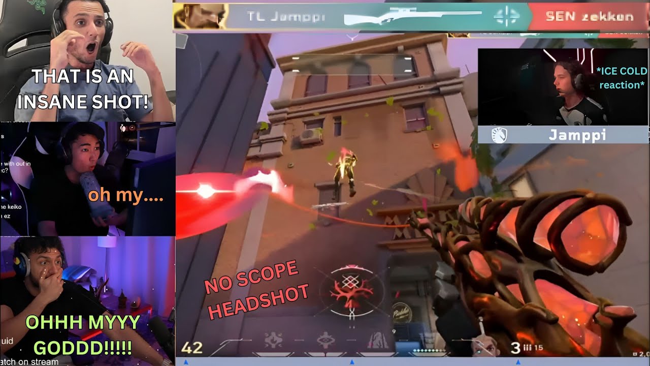 Tarik, s0mcs, FNS reacting to jamppi's INSANE marshal headshot on ...