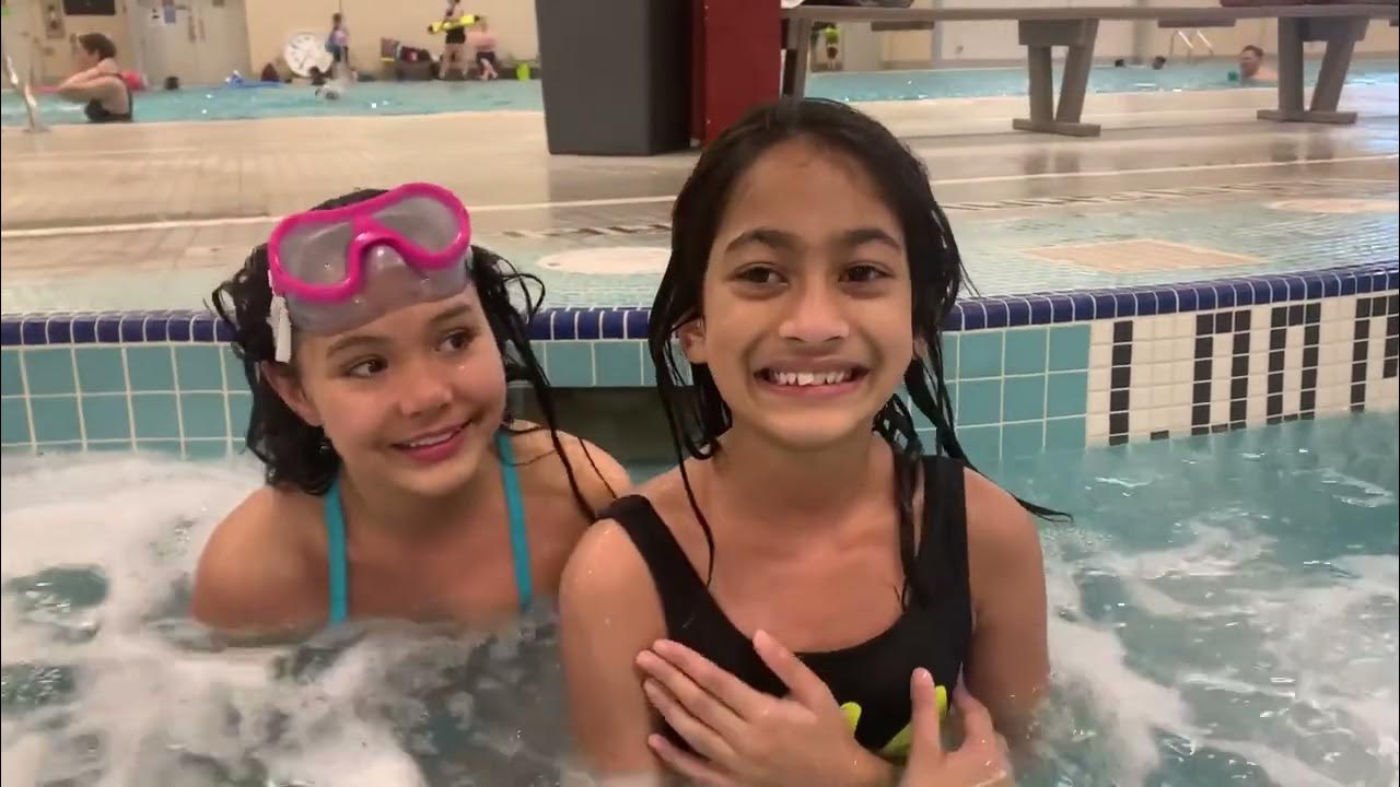 Sisters swimming day - YouTube