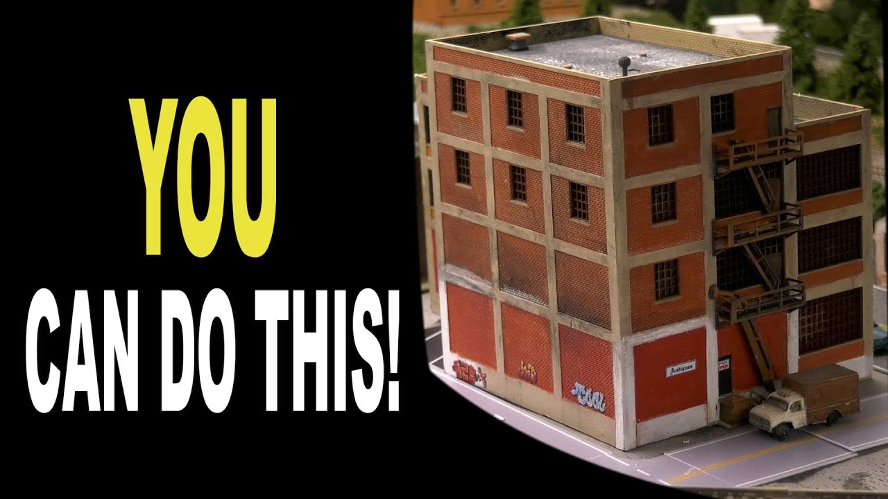 Model Railroad Kit Building & Painting YOU CAN DO THIS! Great Results ...