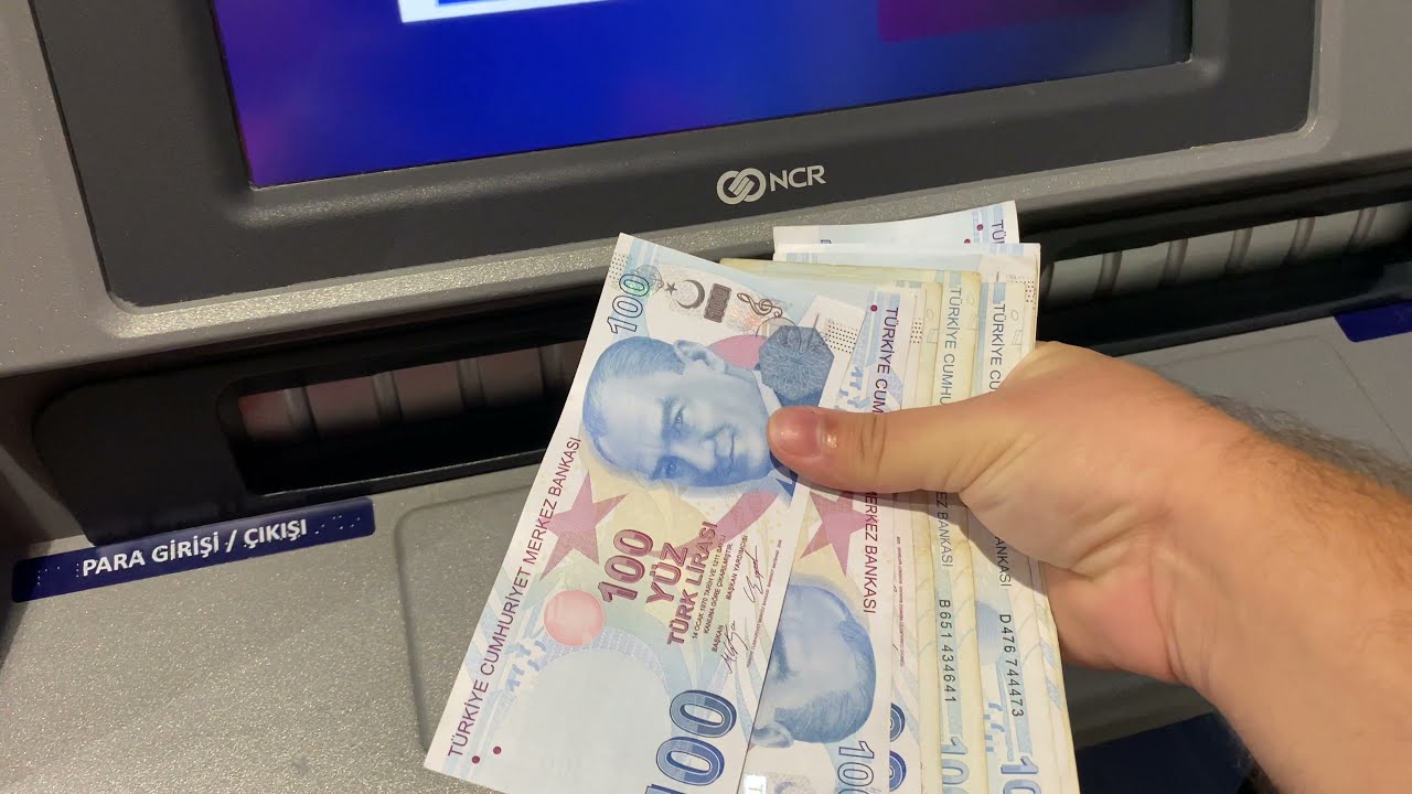 Take Money from a Bank vending machine in Turkey | Bank of Turkey ...