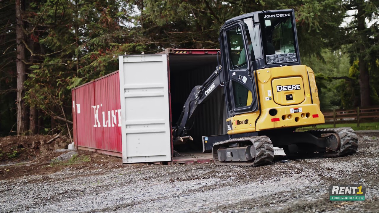 Where Do Shipping Containers Fit On YOUR Jobsite?- www.Rent1.ca - YouTube