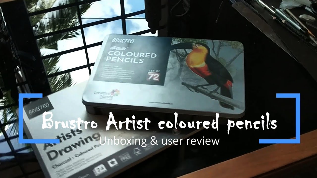 BRUSTRO COLOR PENCIL - unboxing and detailed review - YouTube