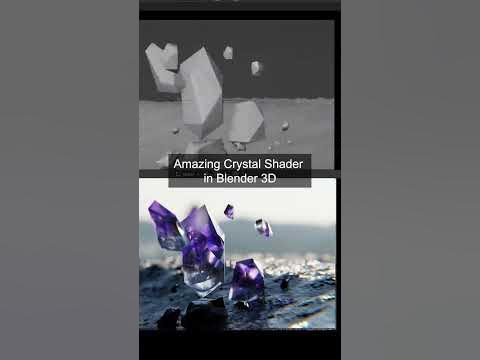 This CRYSTAL SHADER in Blender 3D!! 😮 | Animations #shorts - YouTube