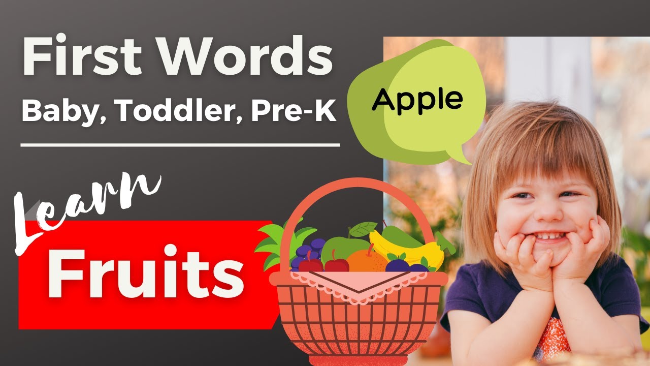 Fruits | First Words | Learn Fruit Names (Spelling) Video for Kids ...