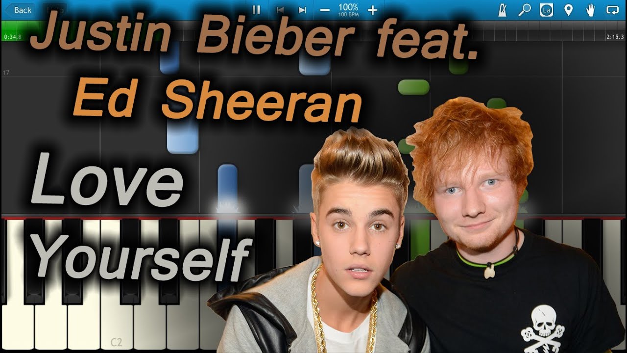 Justin Bieber Feat Ed Sheeran Love Yourself [piano Tutorial
