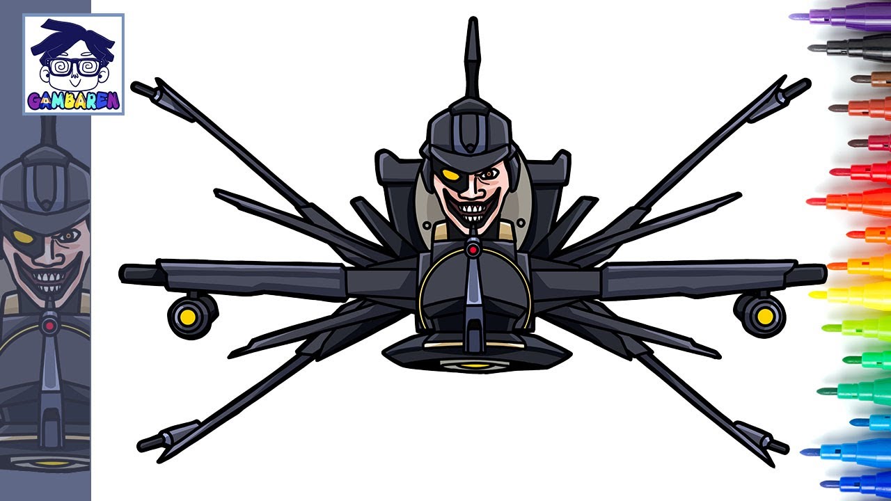 Cara Menggambar Interceptor Astro Toilet Skibidi Toilet episode 74 ...