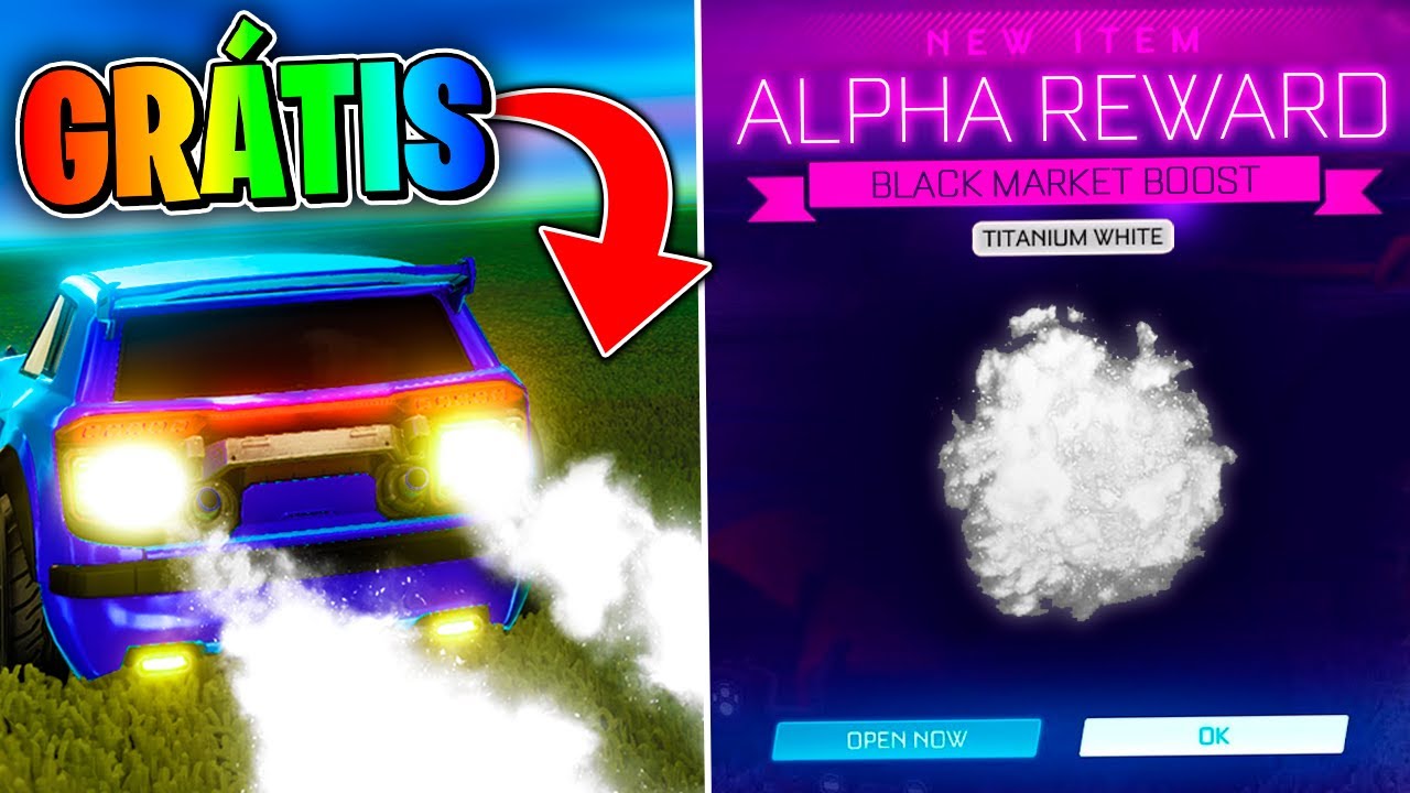 GANHEI O NOVO ALPHA BOOST *BRANCO*, O ITEM MAIS BONITO DO ROCKET LEAGUE ...