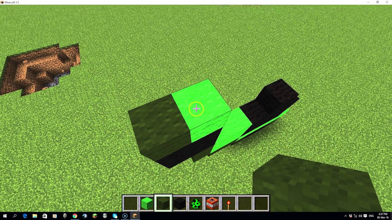 Minecraft Pixel art tutorial: Creeper Spawn Egg - YouTube