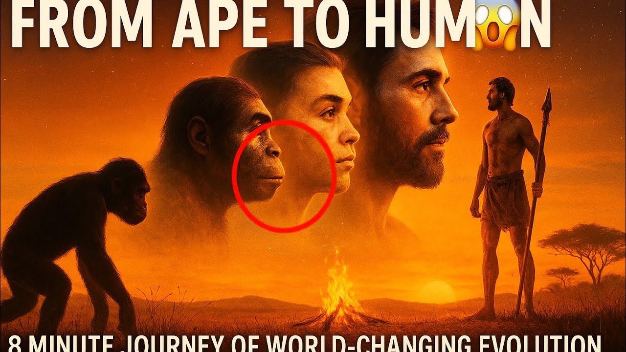 From Ape to Human 😱Witness the 8-minute transformation that shaped our ...