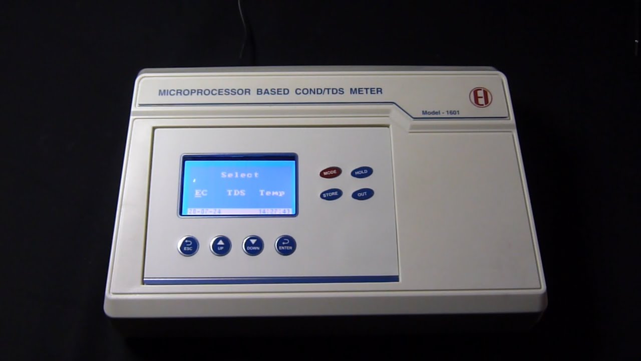 Microprocessor Based Conductivity/TDS Meter Model 1601 - YouTube