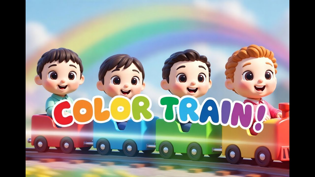 Colors for Kids | Magical Color Train Song | Learn Red, Blue, Green ...