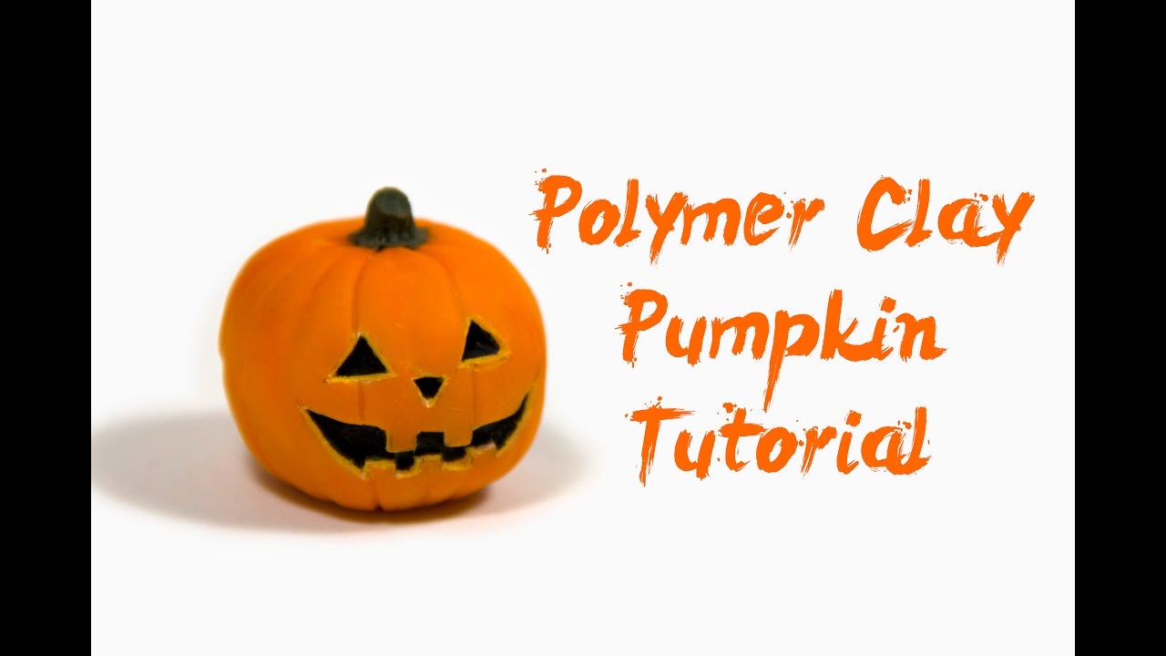 How to Make a MINIATURE Polymer Clay CARVED PUMPKIN for HALLOWEEN - DIY ...