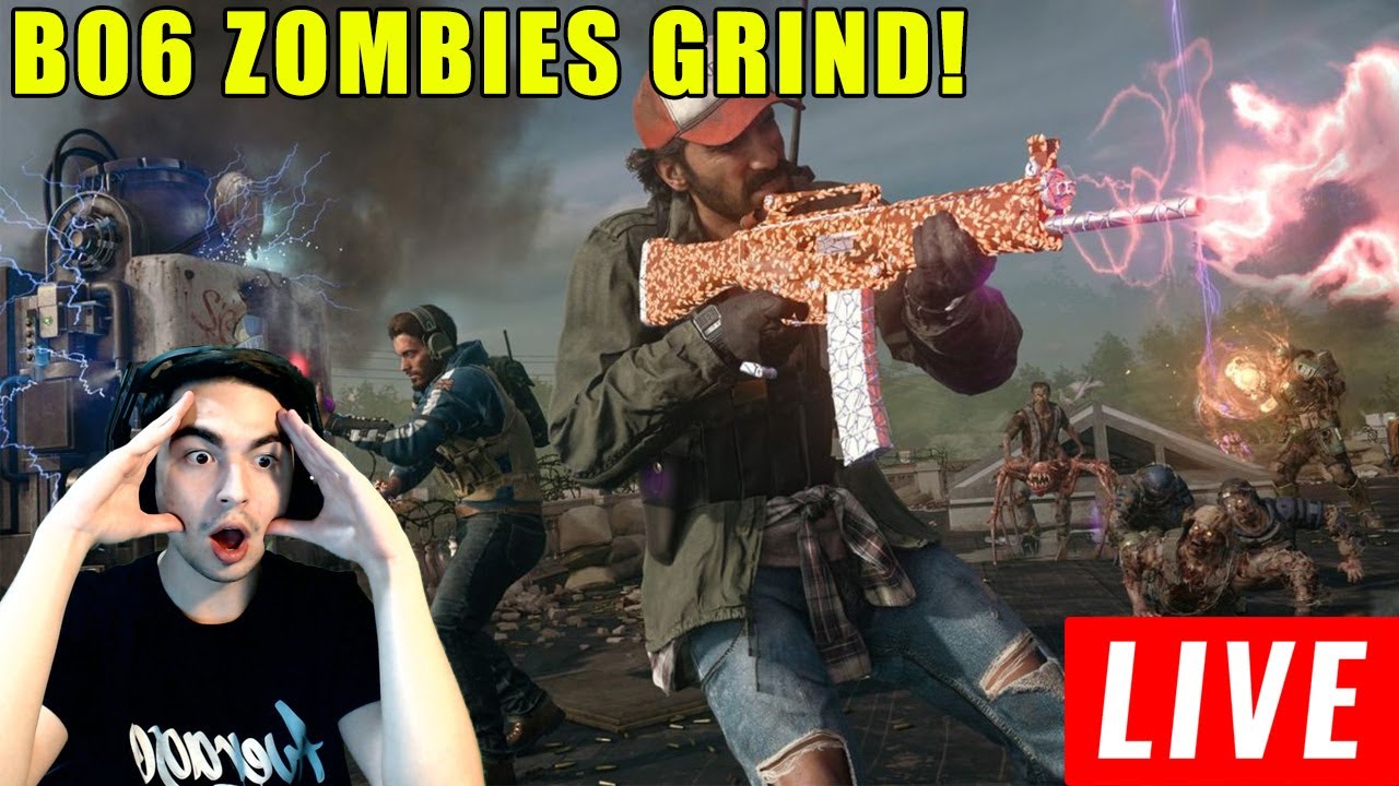 LIVE! - BO6 ZOMBIES GRIND! HIGH ROUND ATTEMPTS + LEVELING - YouTube