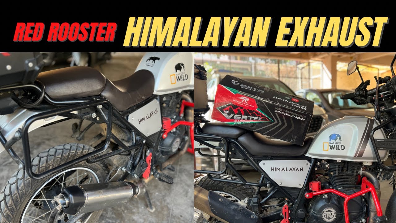 Performance exhaust for Himalayan | Red Rooster Vertex | Performance ...