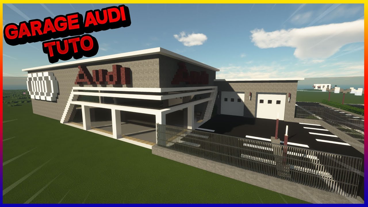 TUTO GARAGE AUDI - MINECRAFT - YouTube