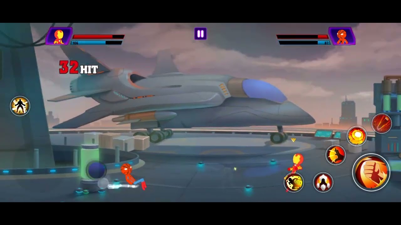 Super Sticksman Heros Iron Man vs Spider Man Thor vs Iron Man Sticksman ...