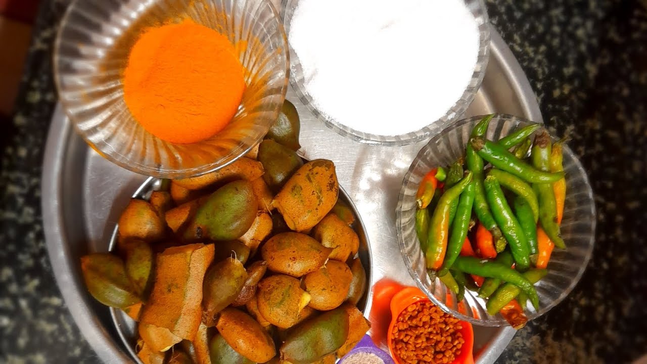 Raw Tamarind Tokku| Hunasekayi Tokku| Pickle| Raw Tamarind chutney ...