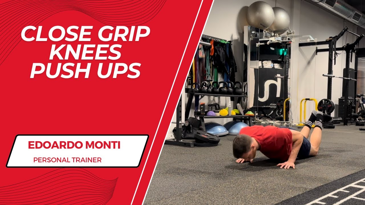 Close Grip Knees Push Ups - How to Do - - YouTube