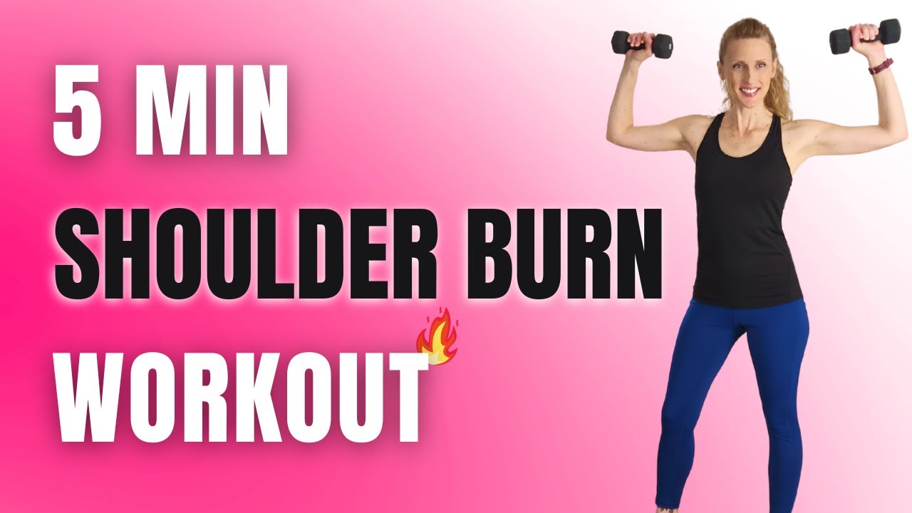 Quick 5 Min 🔥 SHOULDER BURN 🔥 (Shape, Sculpt, & Tone) at Home Workout ...