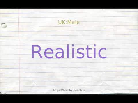 How to pronounce realistic - YouTube