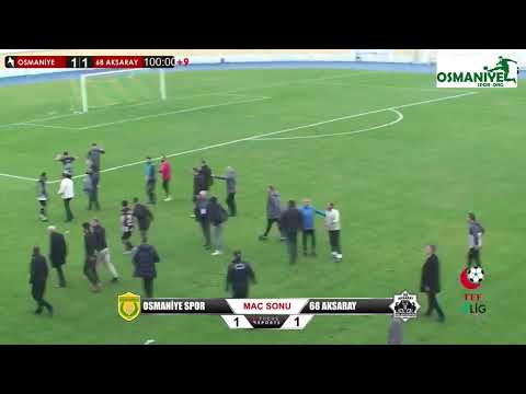 Osmaniyespor FK - 68 Aksaray Belediyespor Müsabakası Sonunda Gerginlik Yaşandı