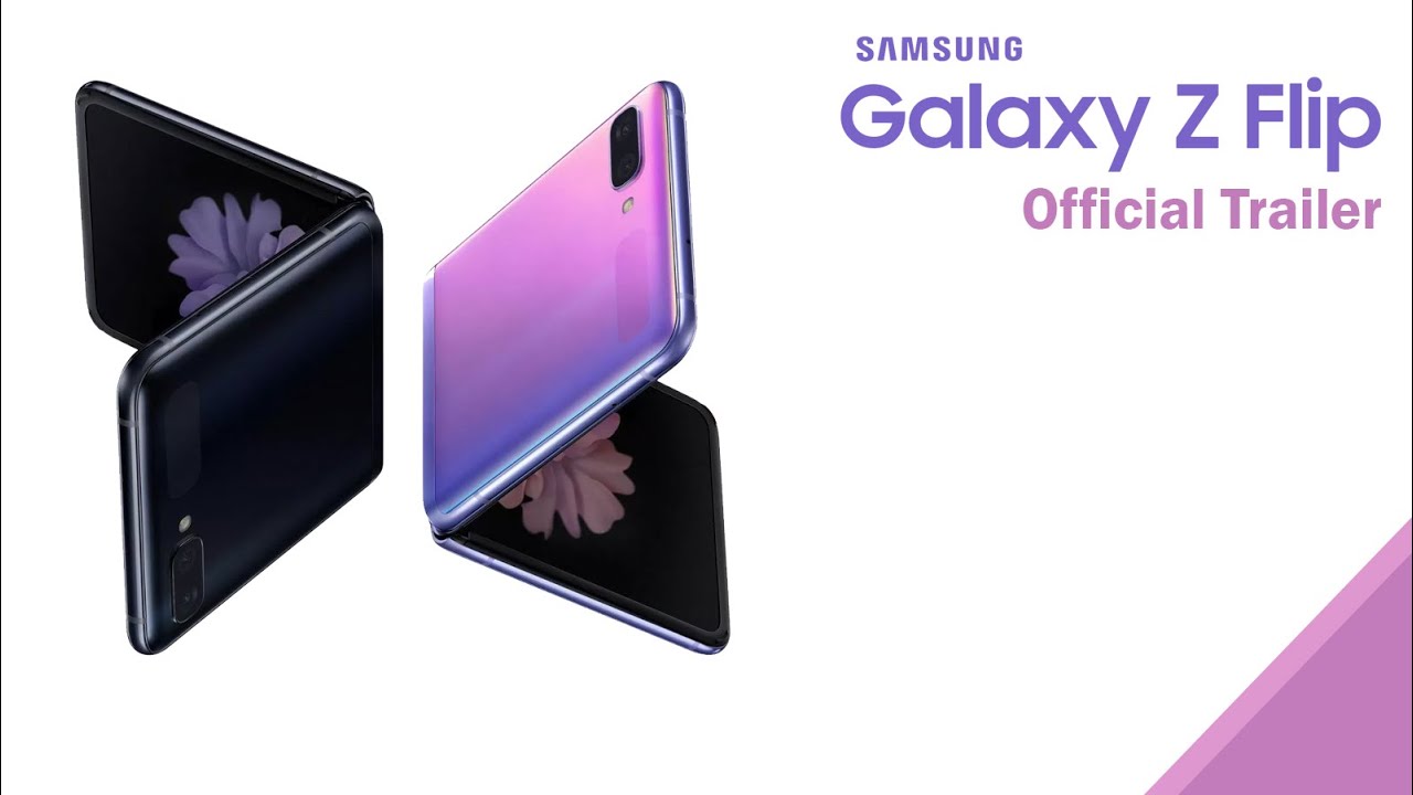 Official Samsung Galaxy Z Foldable clamshell - YouTube