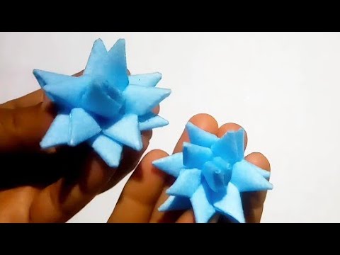 how to make face mask flower/best out of waste surgical mask/diy face ...