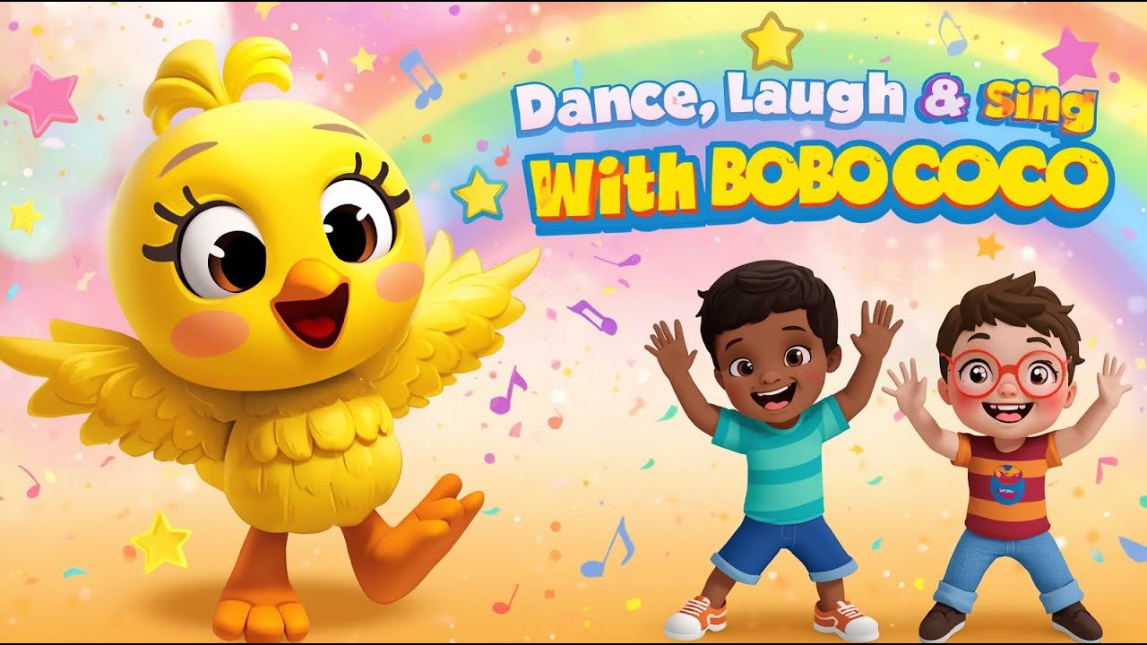 🐥Bobo Coco Fun Dance Song for Kids | Jump, Clap & Spin with Bobo Coco ...