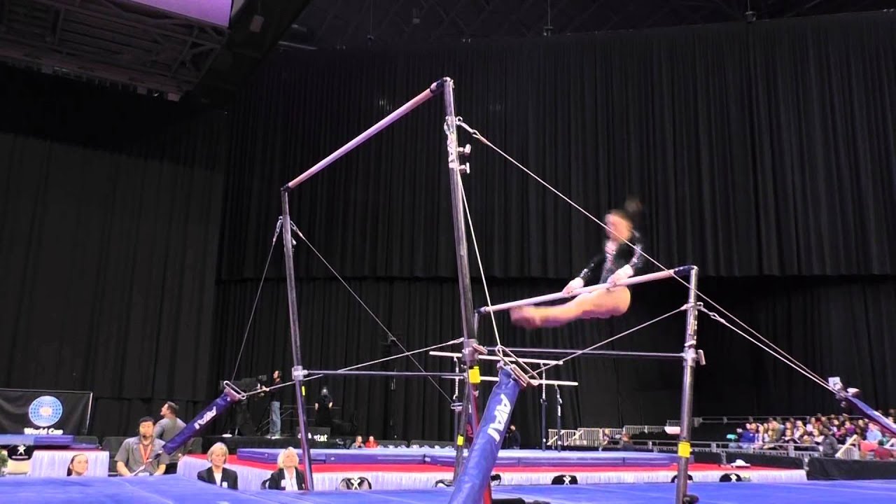 Macy Toronjo - Uneven Bars – 2015 Nastia Liukin Cup - YouTube