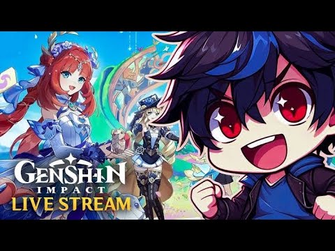 Genshin live stream character building - YouTube