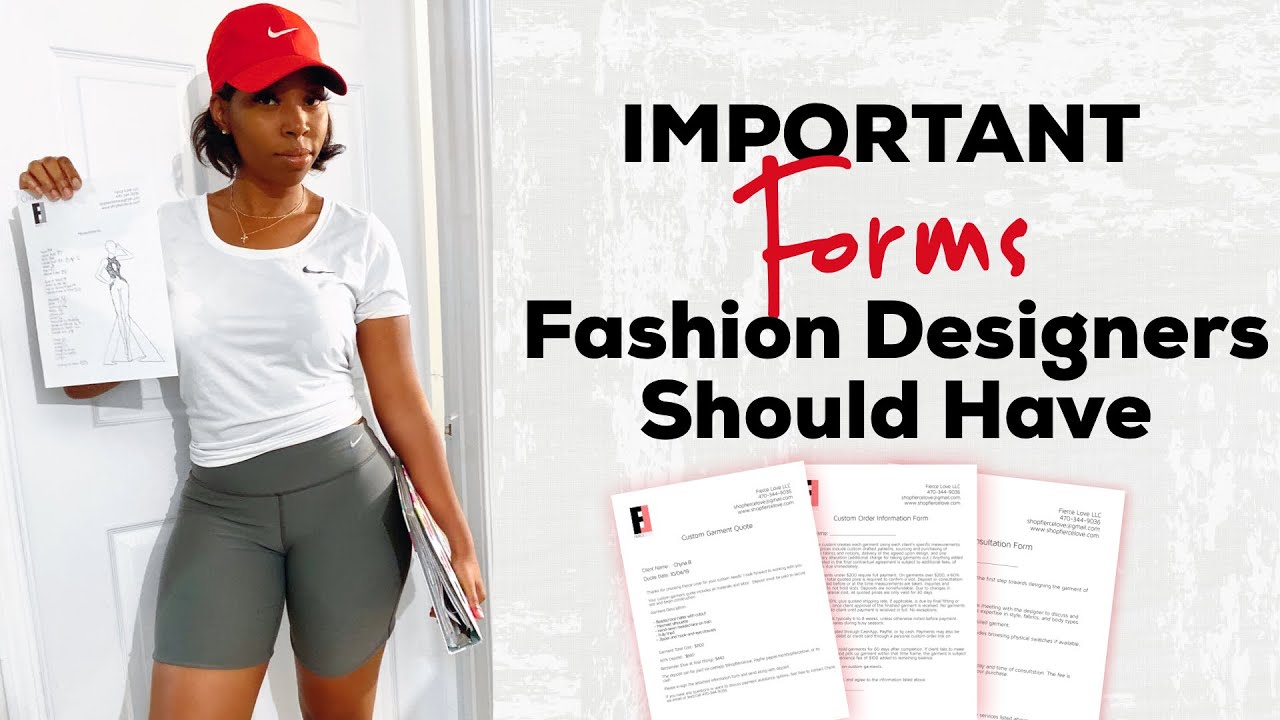 Business 101 Important Forms Contracts Fashion Designers Should Have