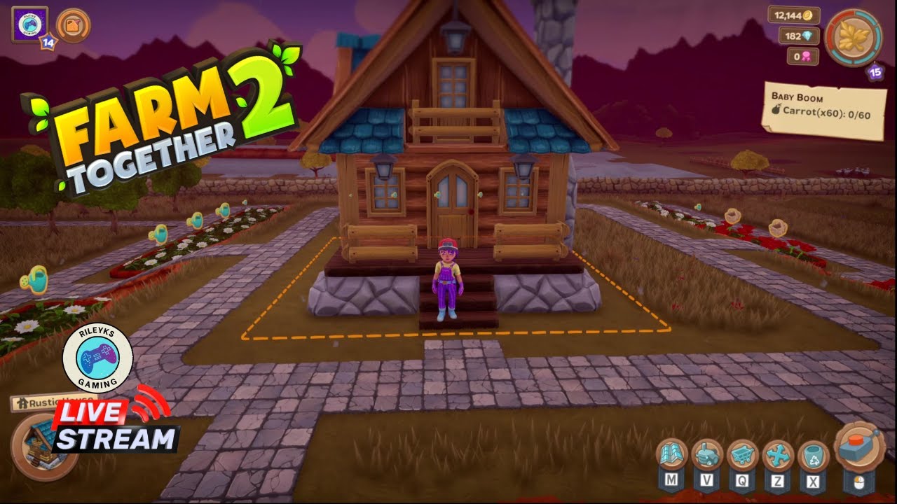 🔴 [LIVE] Leveling up and Designing! | Farm Together 2! | Early Access # ...