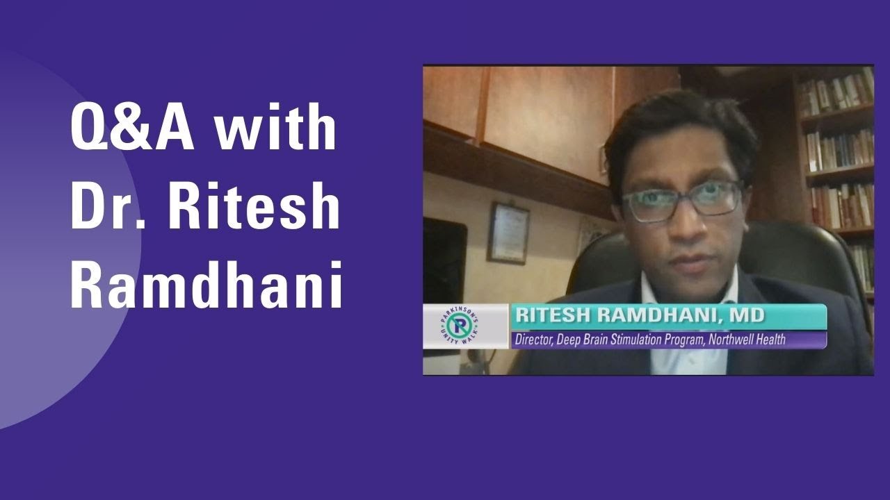 Q&A with Dr. Ritesh Ramdhani | Parkinson's Unity Walk #PUW2021 - YouTube