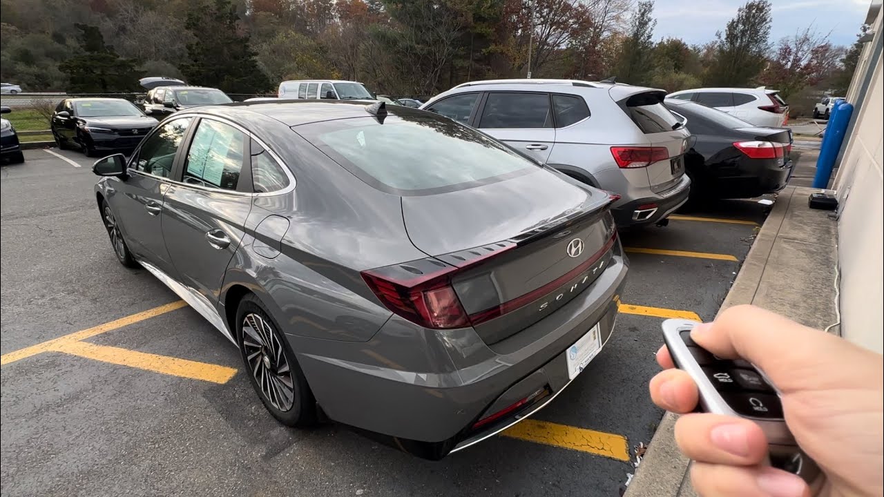 2020 Hyundai Sonata Hybrid Limited remote start - YouTube