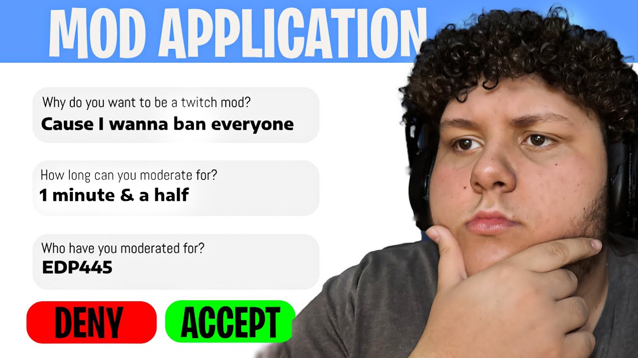 My Viewers Mod Applications Were VILE - YouTube