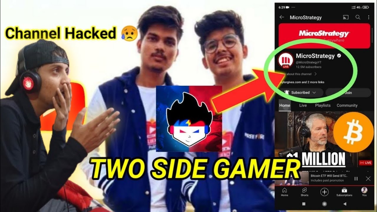 Two side gamers Channel hack 😨 || channel HACKER || #twosidegamers ...