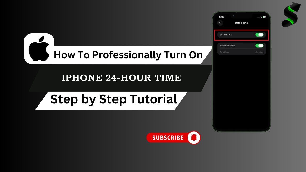 How to Turn On 24 Hour Time on iPhone (Latest iOS Update) - YouTube