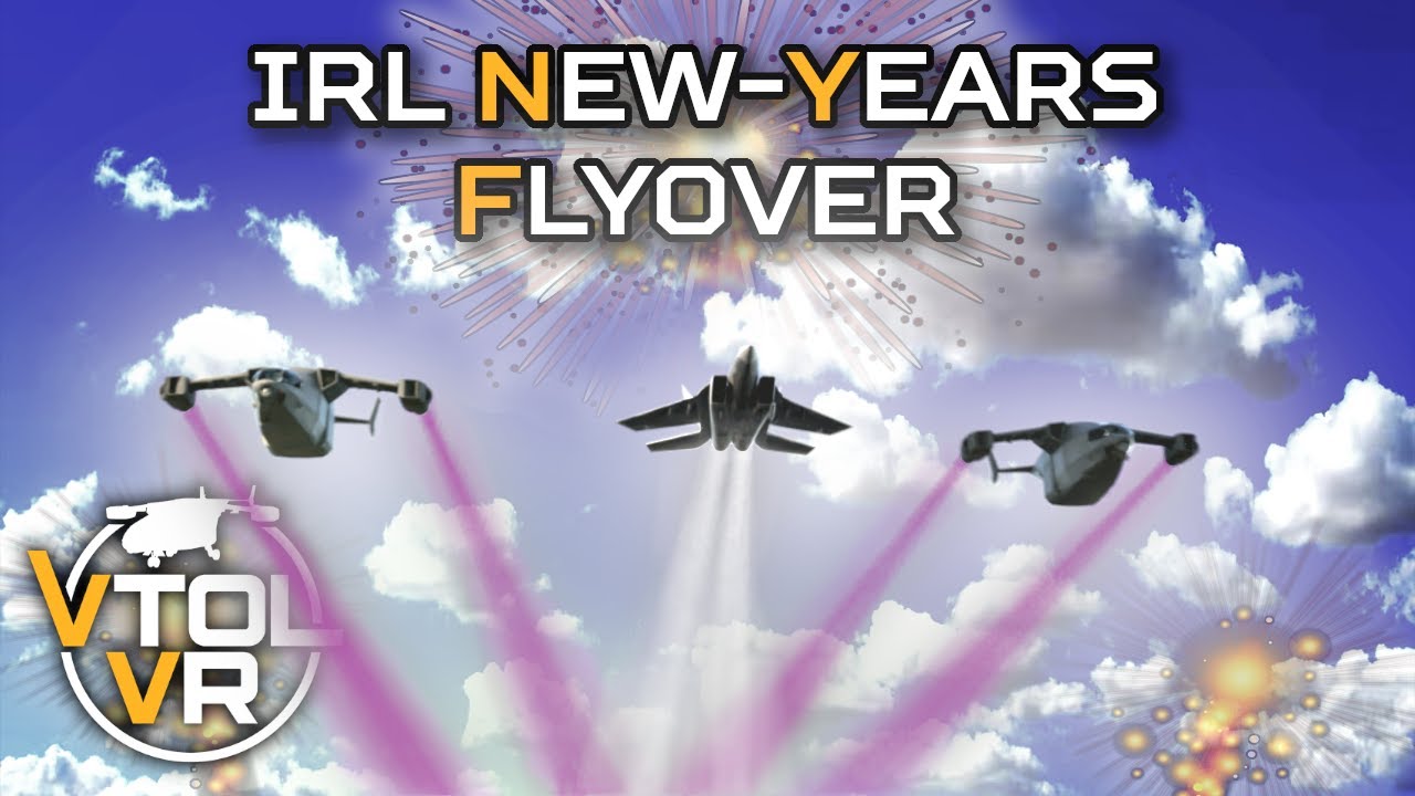 VTOL VR real life New Years flypast - YouTube