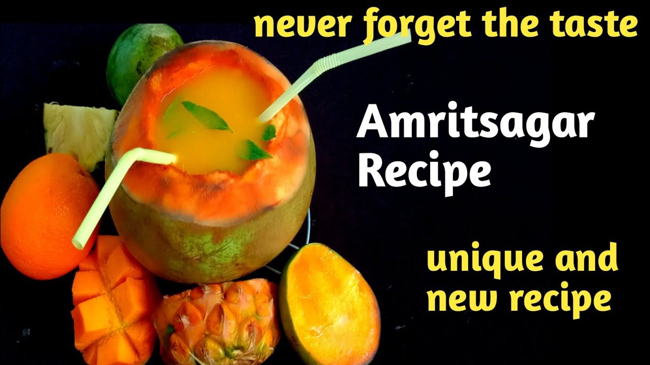 Amritsagar Recipe | Indian Street Food | Daab Juice | Tender coconut ...