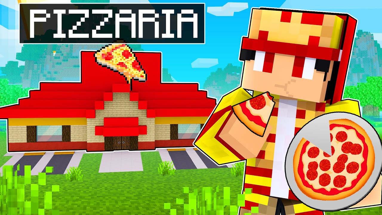 P3DRU ABRIU a própria PIZZARIA no Minecraft - YouTube