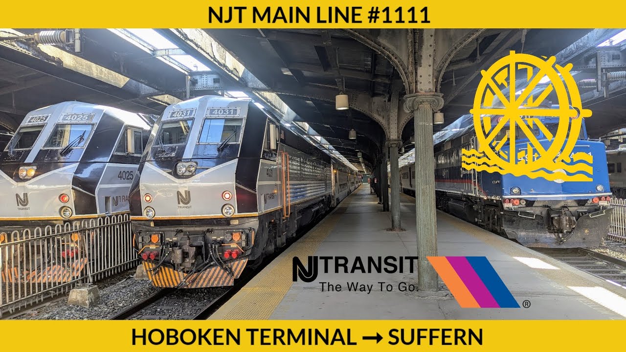 NJT Main Line Train #1111 Full Ride (Hoboken Terminal - Suffern) (4/23 ...