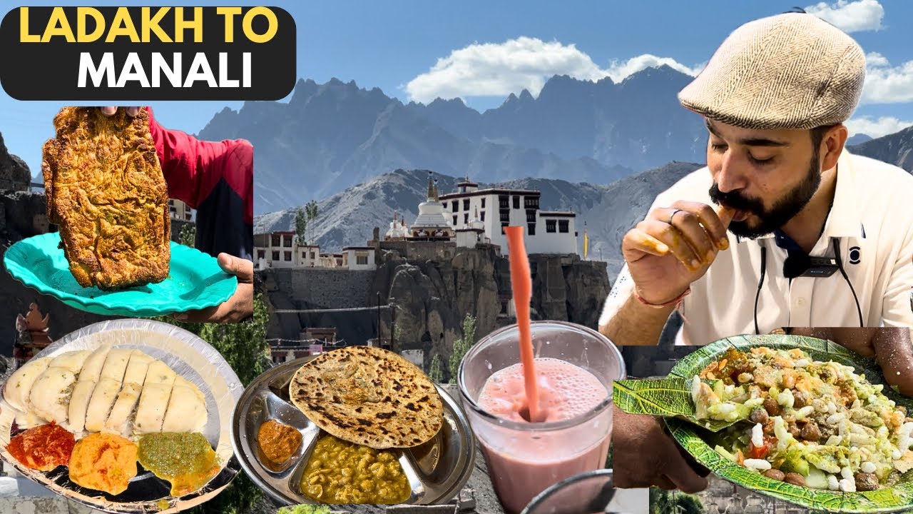 Ladakh to Manali Street food | unique Street food tour by Virtual ...