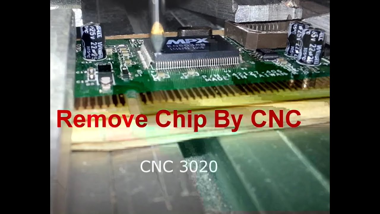 Remove chip by cnc - YouTube