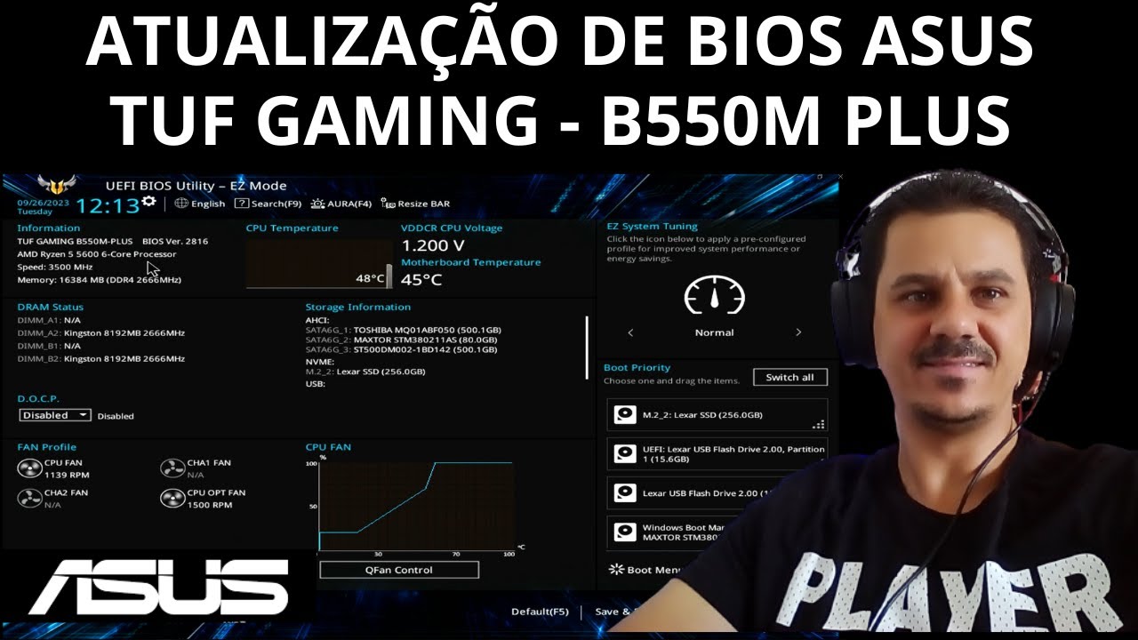 Como atualizar a BIOS placa mãe ASUS TUF GAMING - B550M Plus #shorts ...