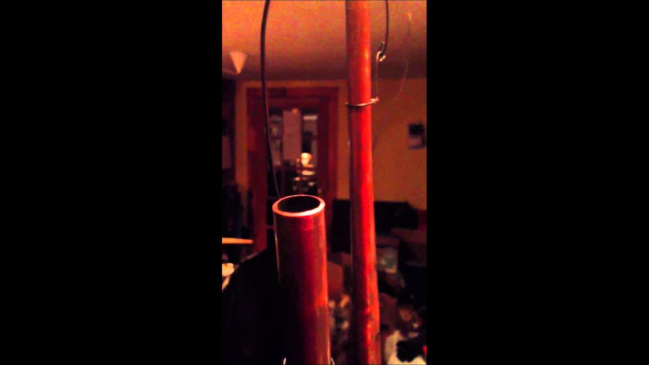 Copper pipe chimes - YouTube