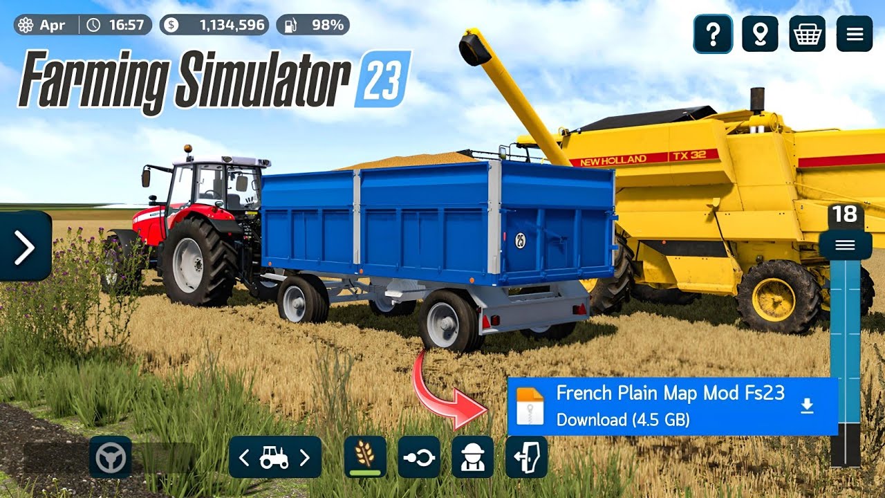 French Plain Map v 0.0.0.11 Mod Link of Fs 23 || Farming simulator 23 ...
